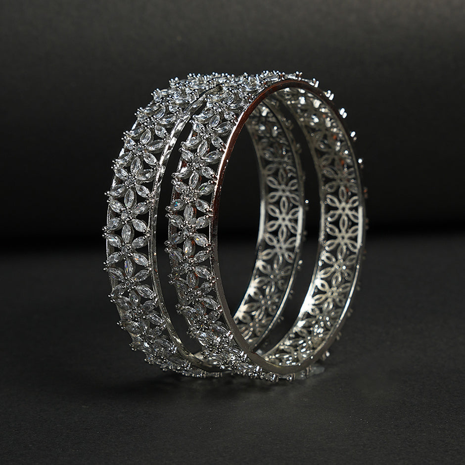 Shop American Diamond Bangles | Calista India – Calistaindia