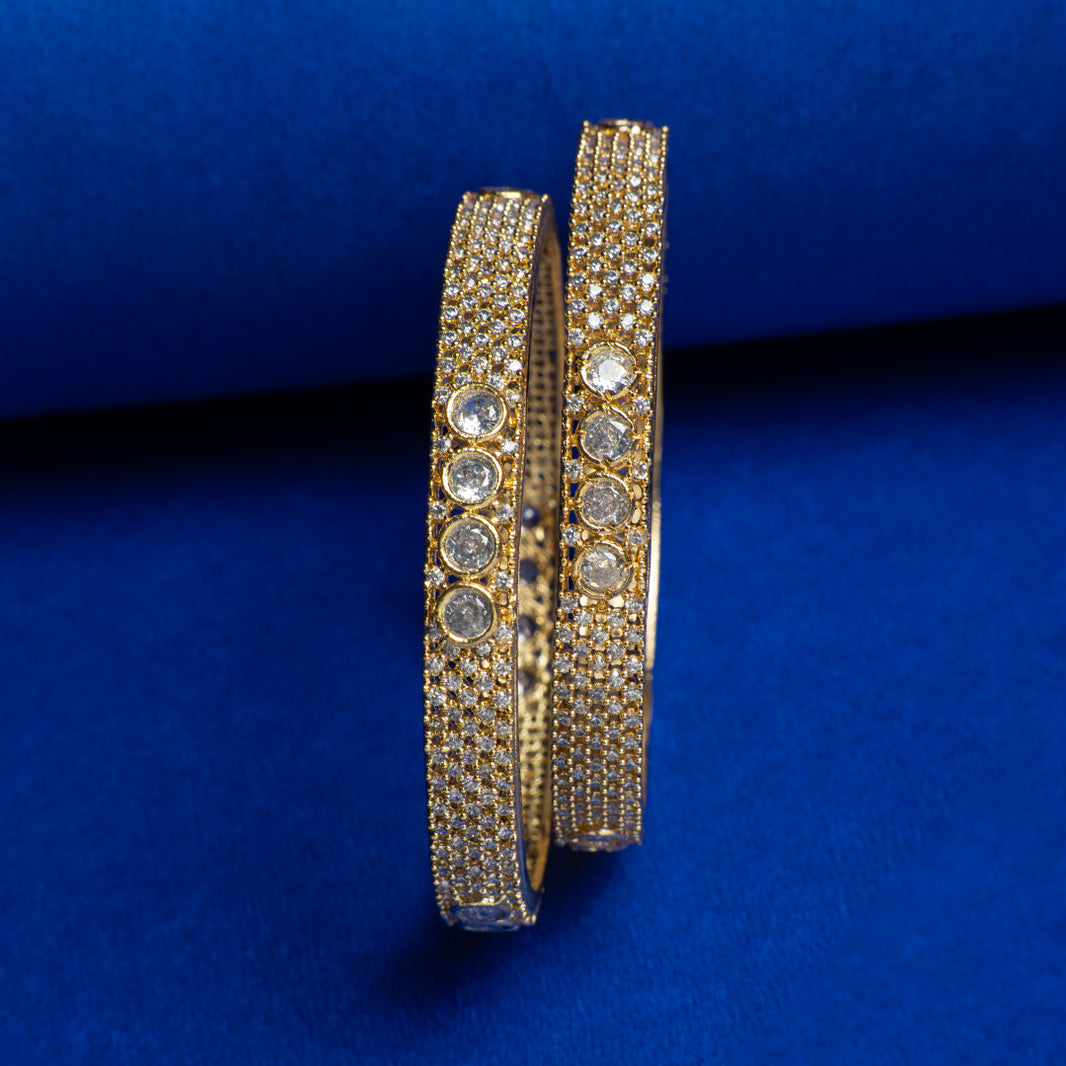 Shop American Diamond Bangles | Calista India – Calistaindia