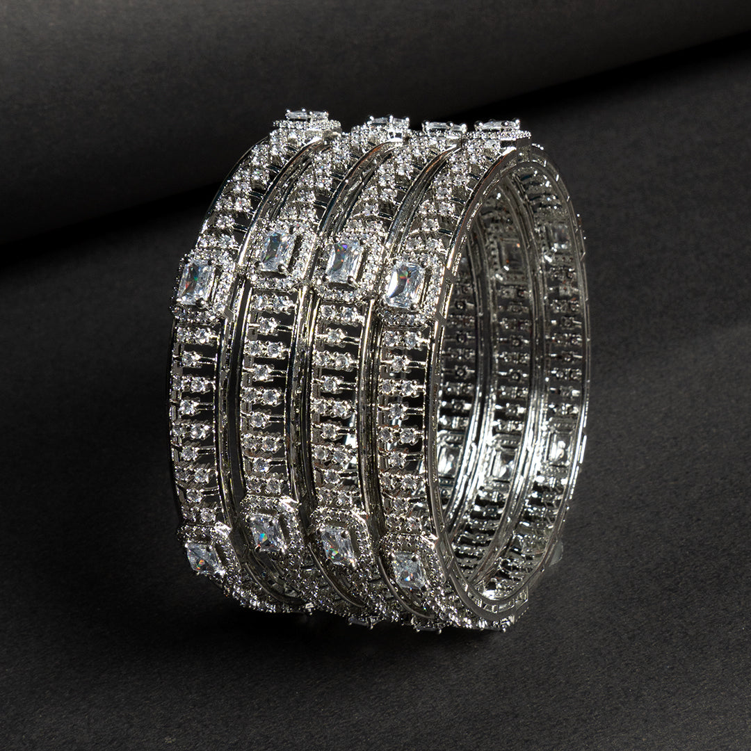 Shop American Diamond Bangles | Calista India – Calistaindia