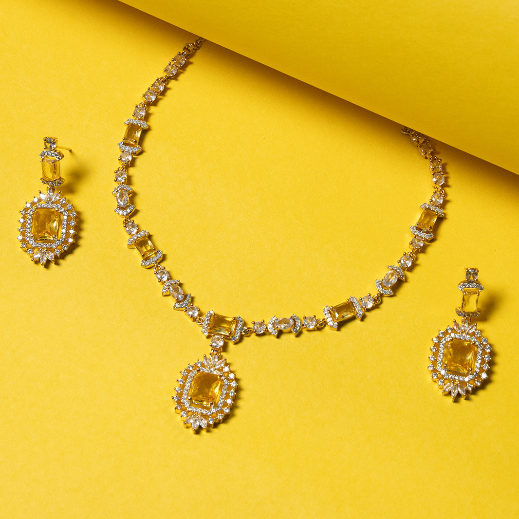Buy American Diamond Necklace Sets | Calista India – Calistaindia
